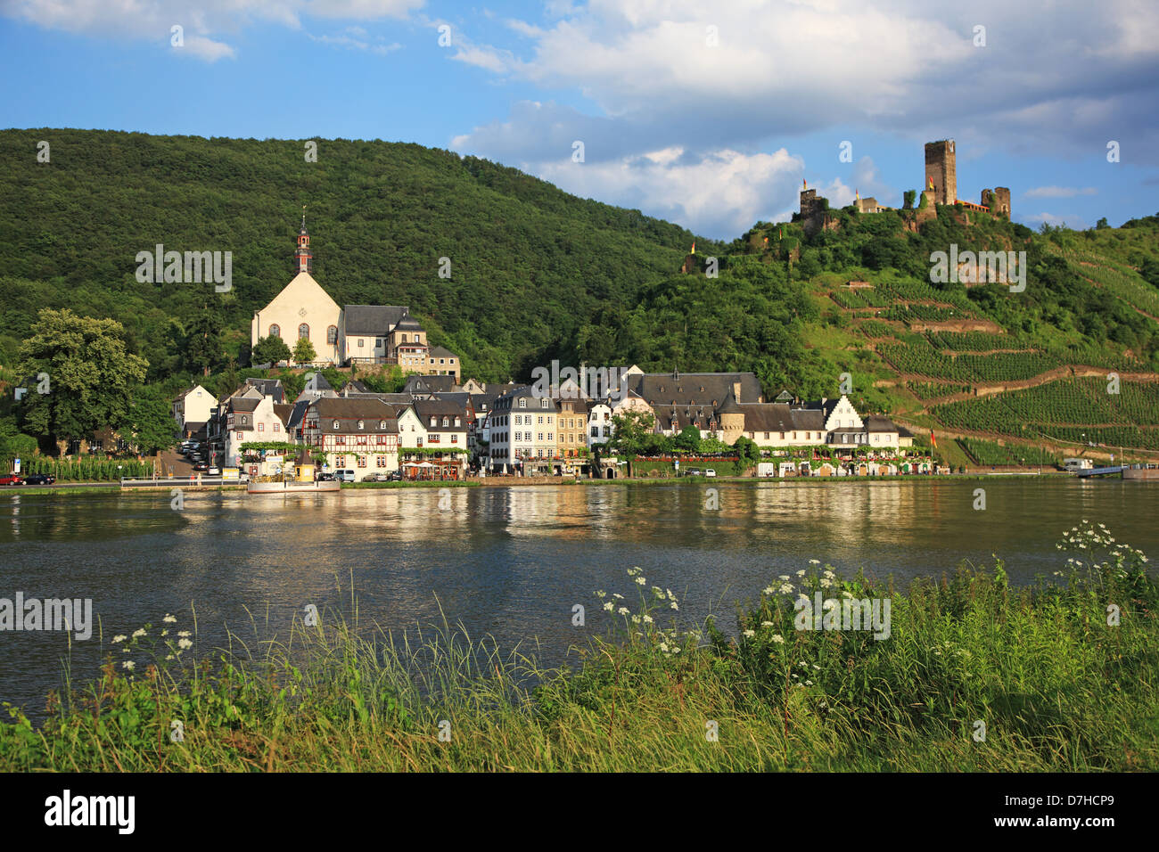 Germany, Rhineland-Palatinate, Moselle Valley, Beilstein Stock Photo ...