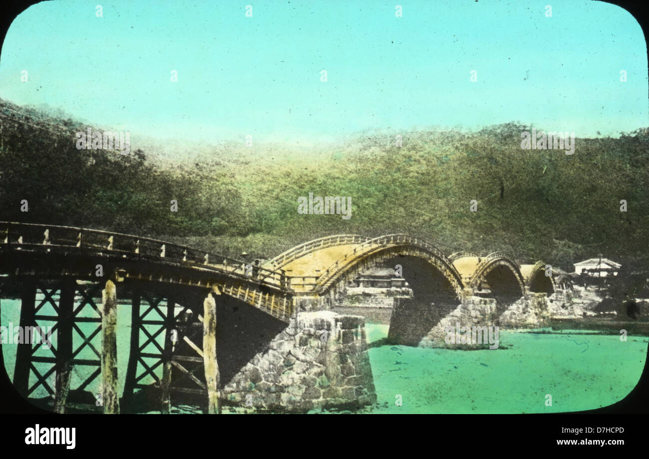The Iwakuni Bridge in Japan is a historical wooden bridge known for its ...
