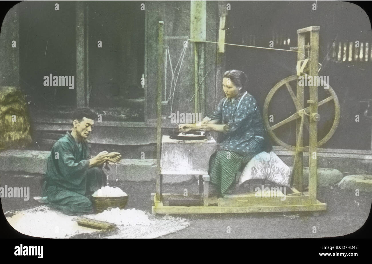 Reeling silk hi-res stock photography and images - Alamy