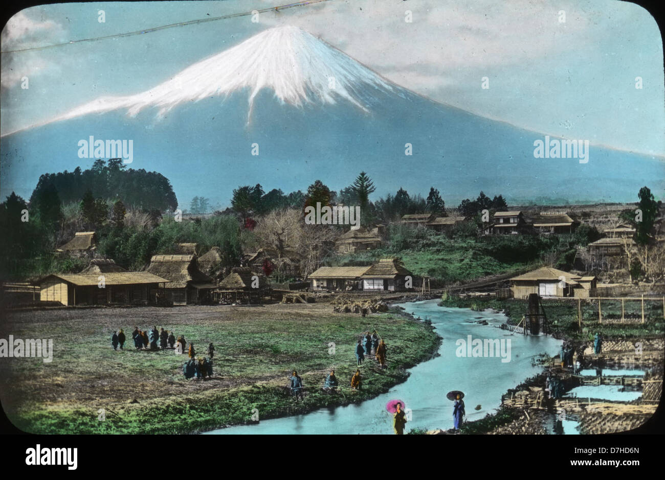 This image captures the breathtaking view of Mt. Fuji from Omiya ...