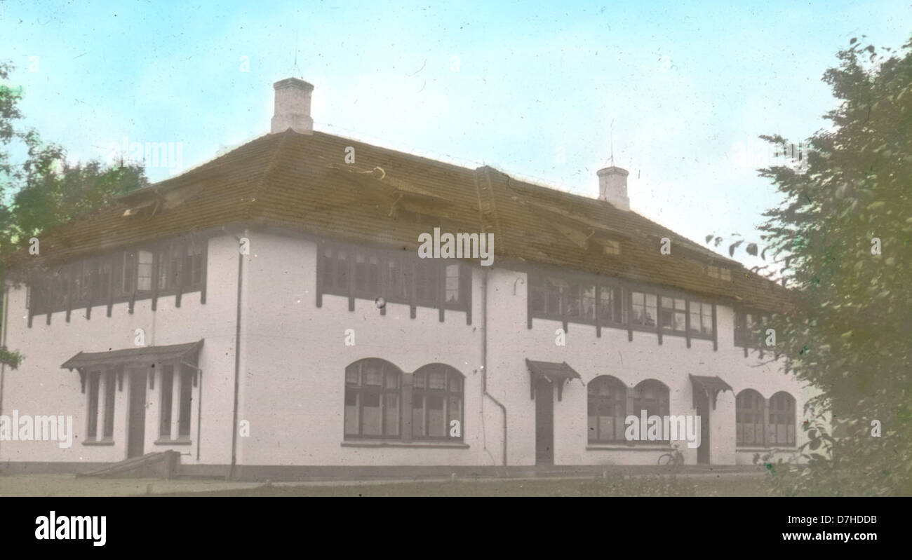 The library at Askov, Denmark, shown in this image, is a historic and ...