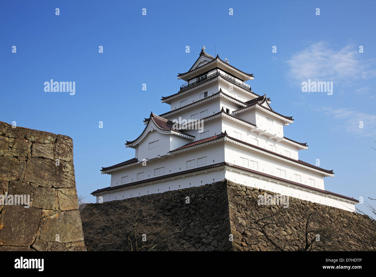 Japan aizu wakamatsu tsuruga castle hi-res stock photography and images ...