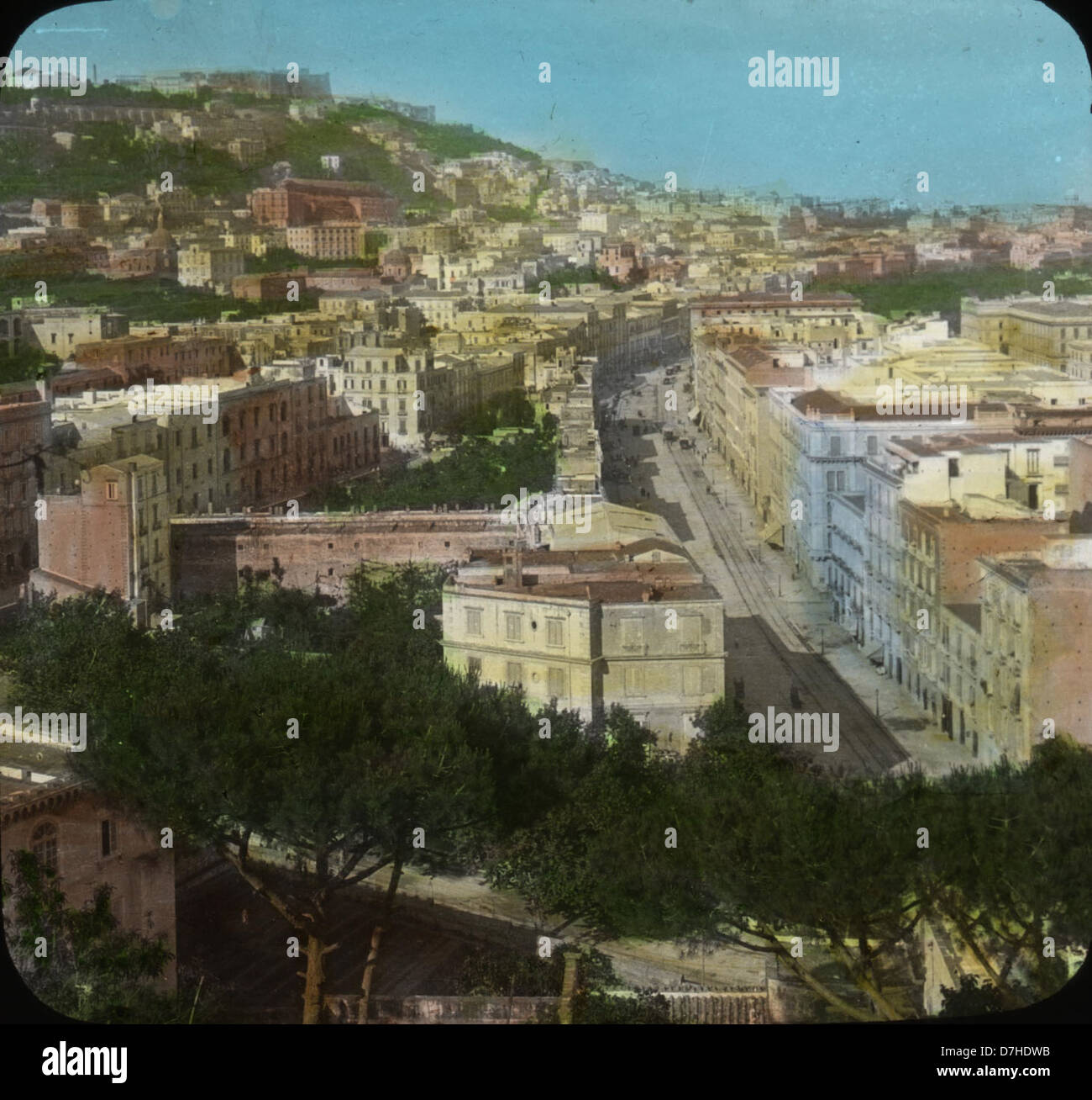 Birds-Eye View of Naples, Italy Stock Photo - Alamy
