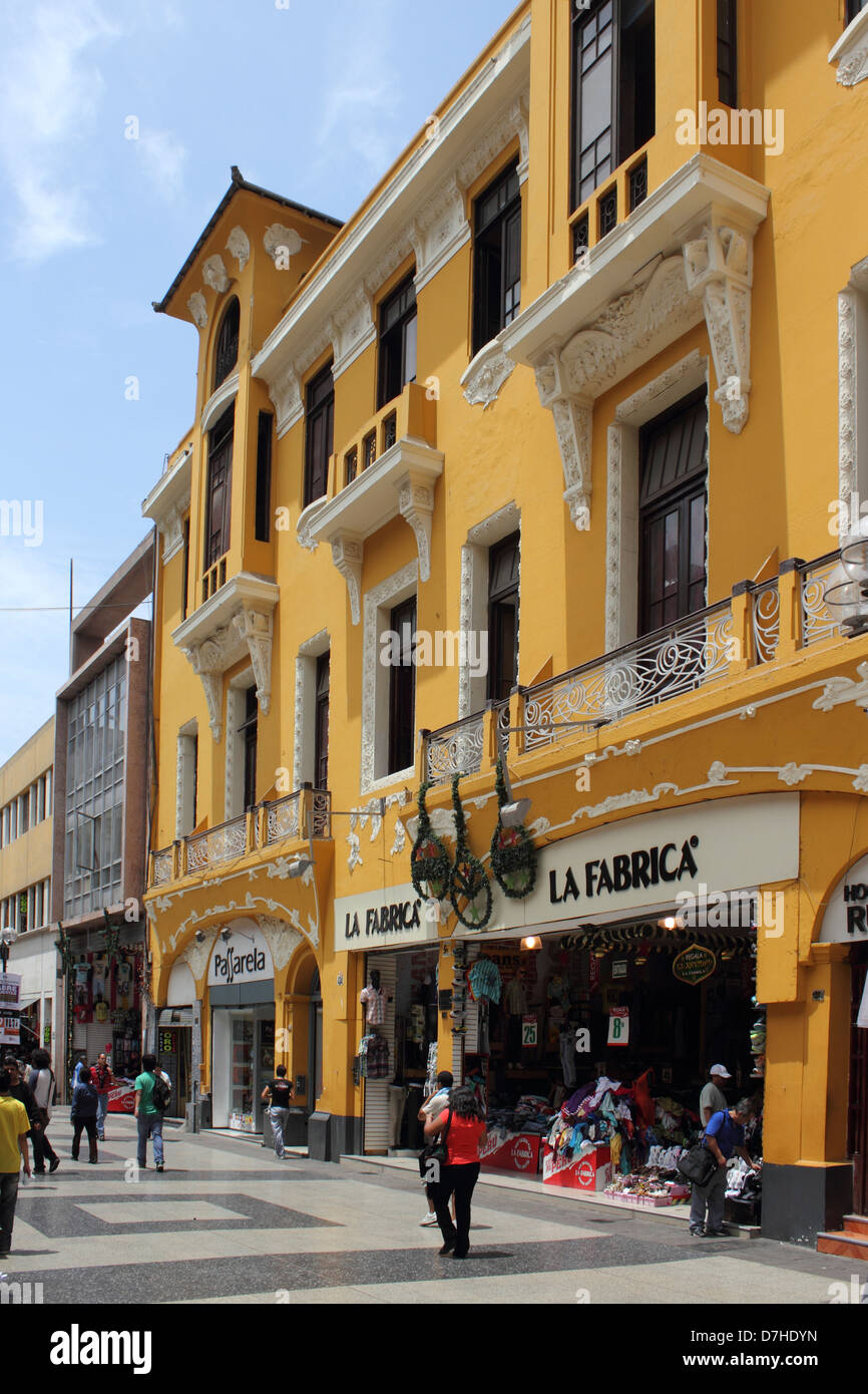 Peru Lima Jiron de la Union Stock Photo - Alamy