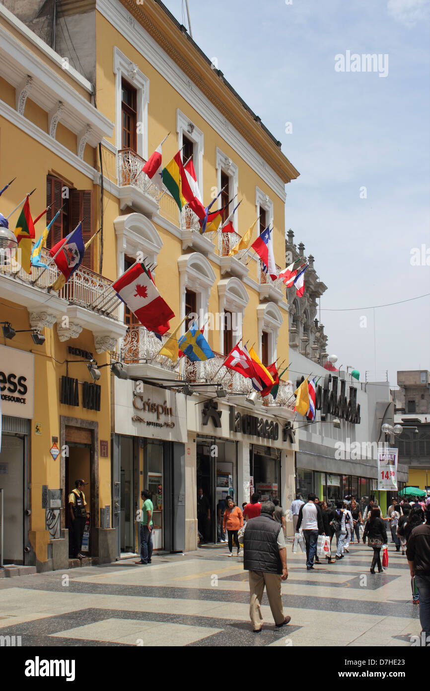 Peru Lima Jiron de la Union Stock Photo - Alamy
