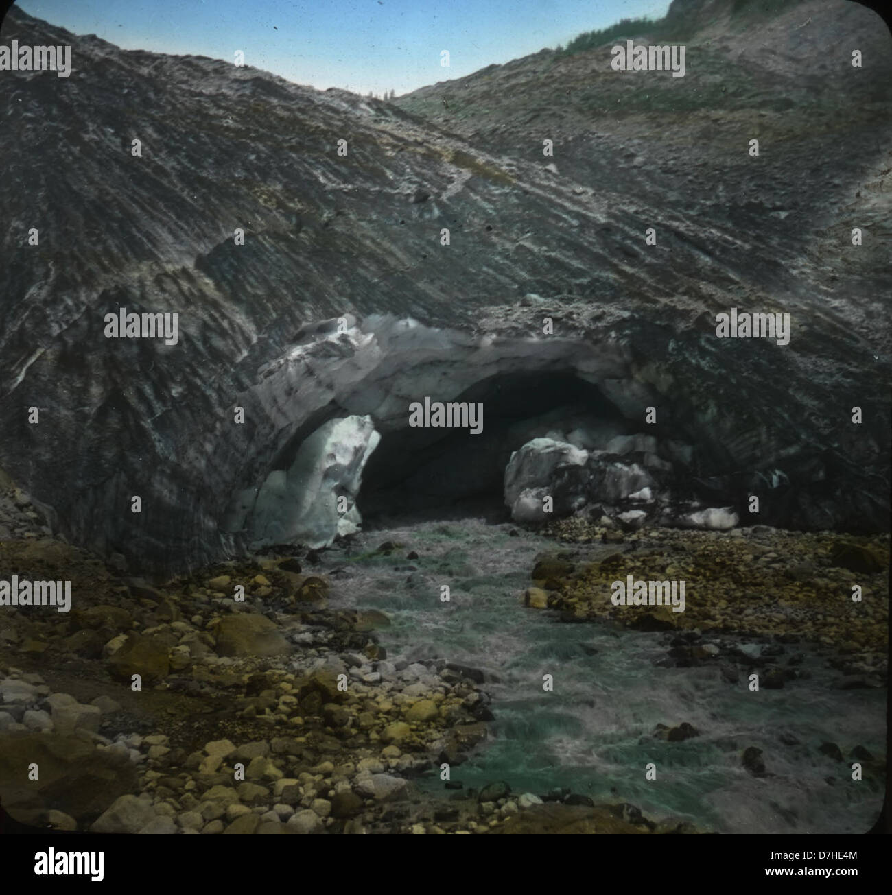 The ice caves at the end of Nisqually Glacier on Mount Rainier offer a ...