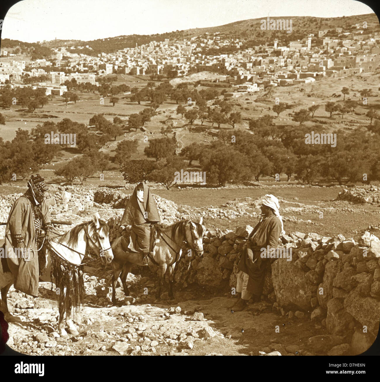 A scenic view of the Hill of Hebron from the southeast, offering a ...