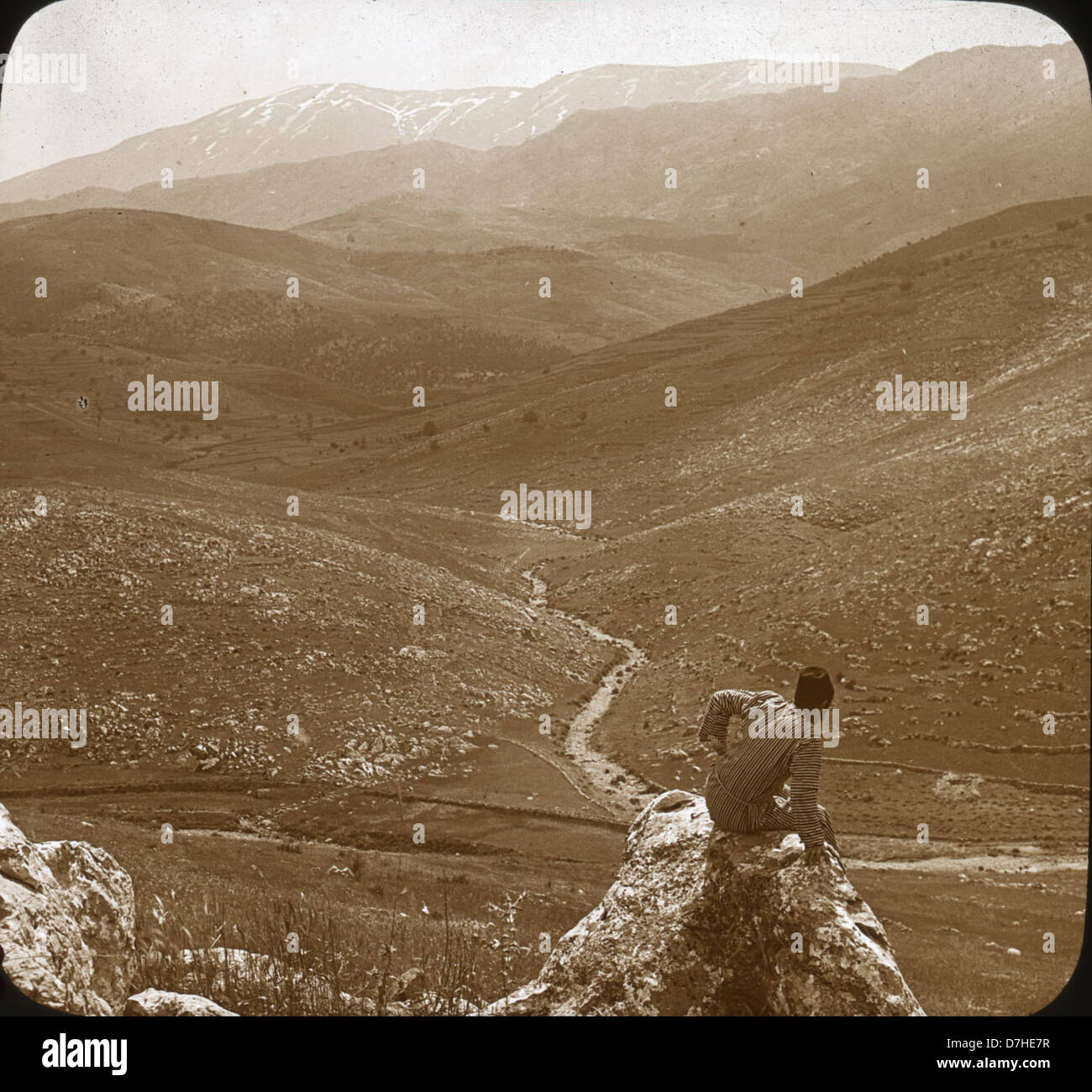 This photograph captures Mount Hermon from the northwest, part of the ...