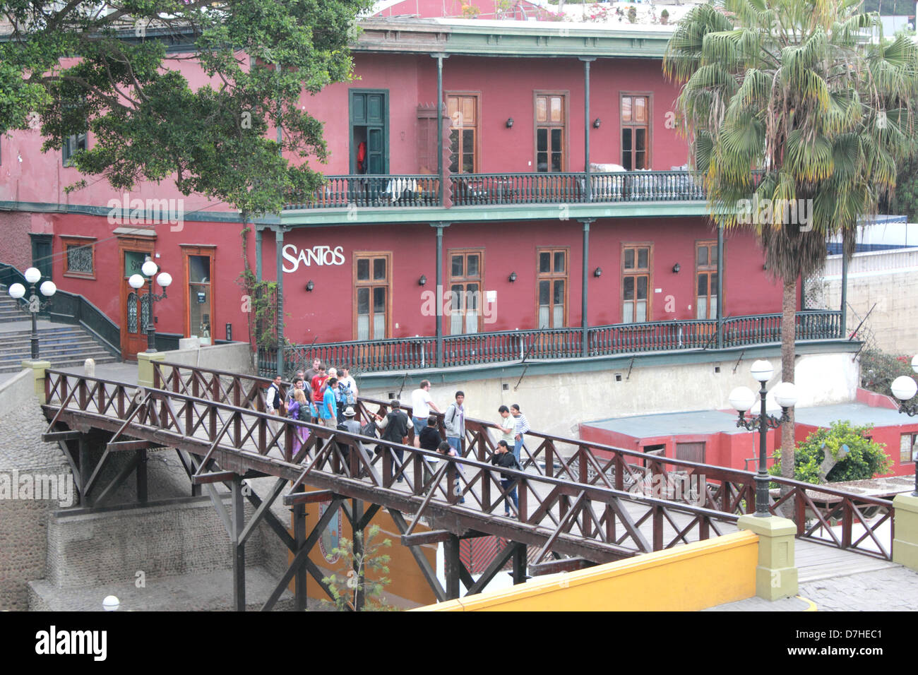 Peru Lima Barranco Puente de los Suspiros bridge of sighs Stock Photo ...