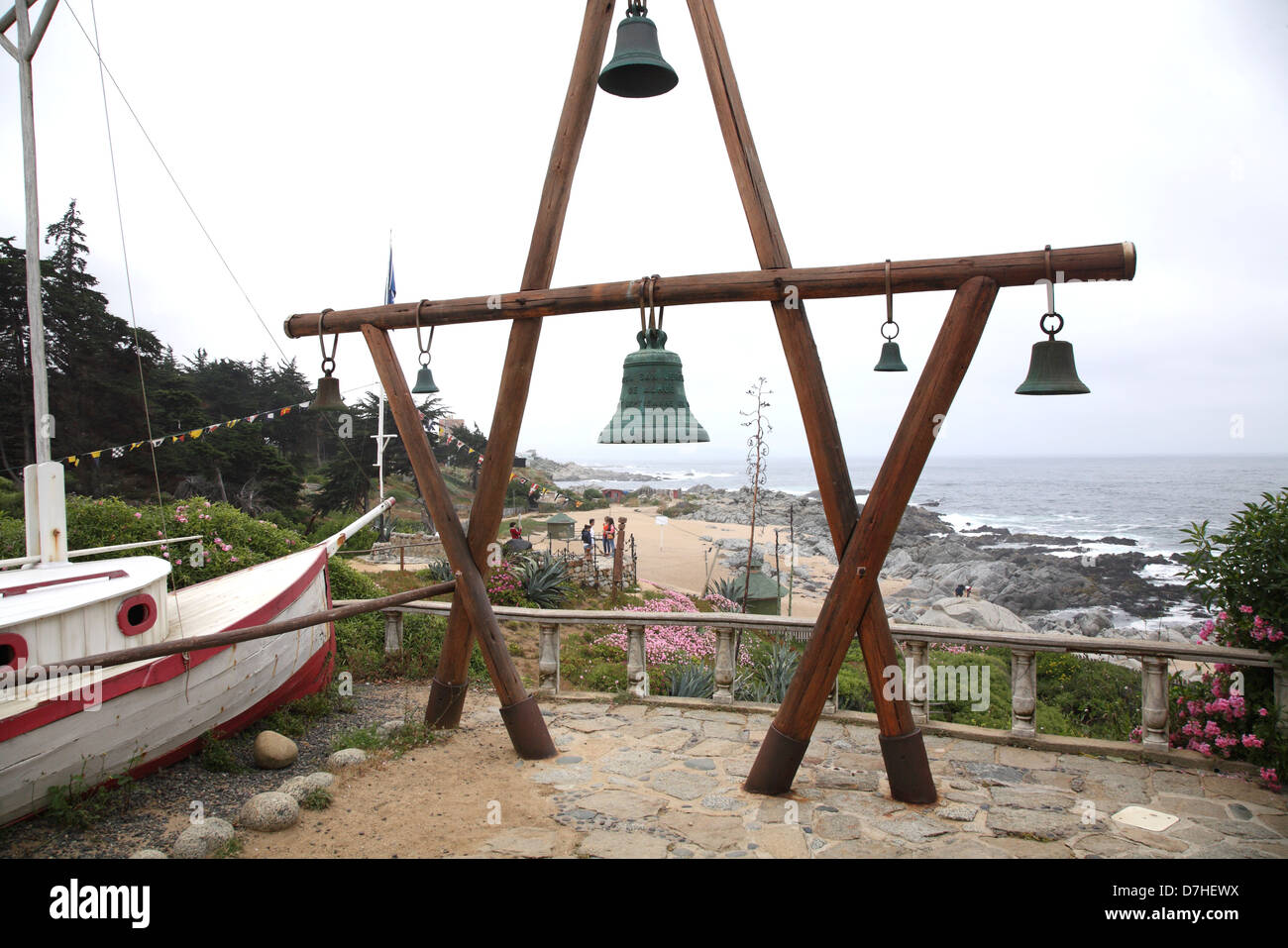 Chile Pueta Neruda Casa Museo Isla Negra Pablo Neruda house Stock Photo ...