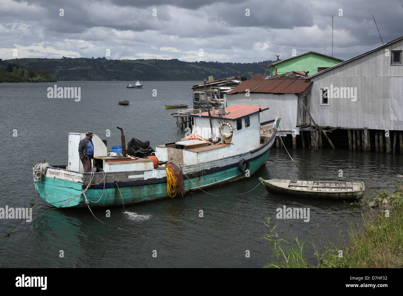 Chile Chiloe Castro Stock Photo - Alamy