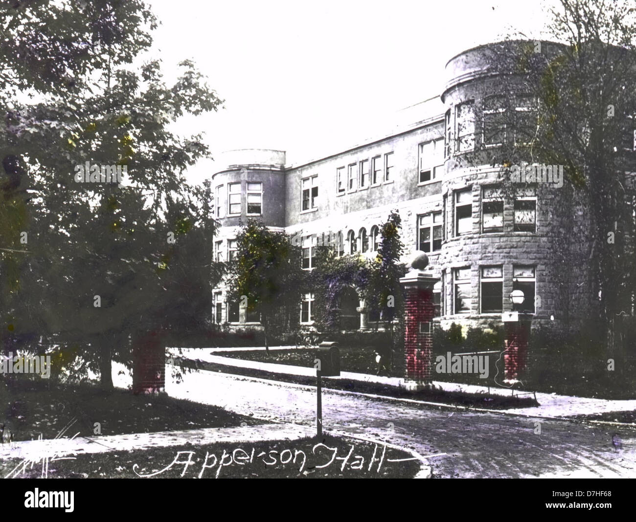 This historical image from the OSU Archives shows Apperson Hall at ...