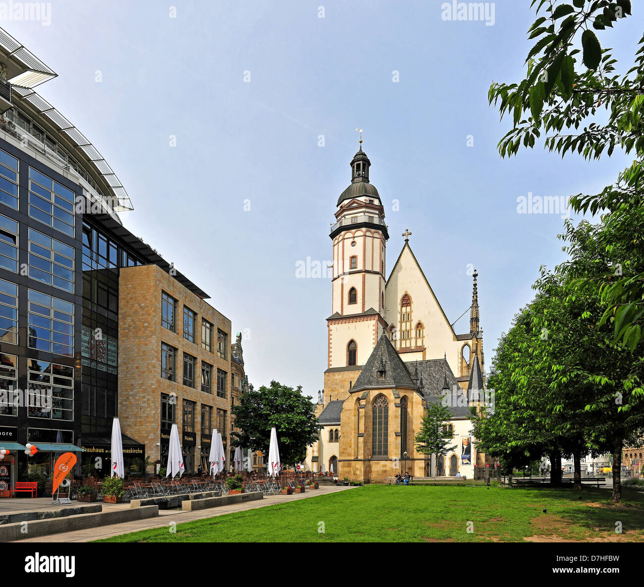 The St. Thomas Church in Leipzig Stock Photo - Alamy