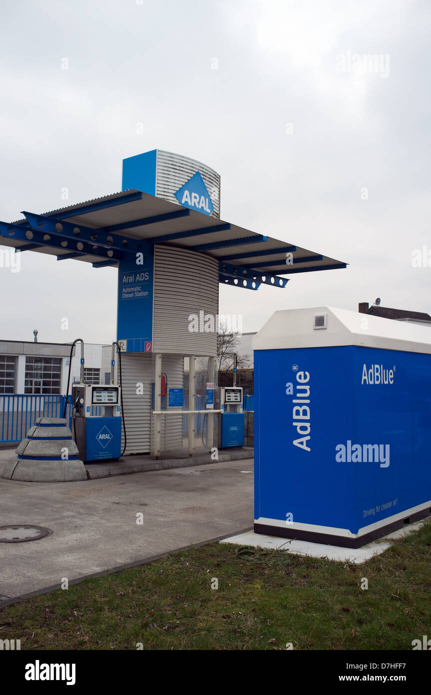 Aral ADS (Automatic Diesel Station) Cologne Germany Stock Photo - Alamy