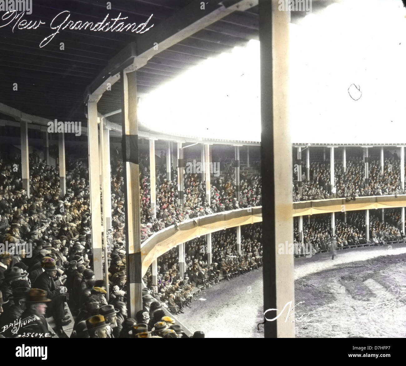 The New Grandstand, captured in this image, represents a modern ...