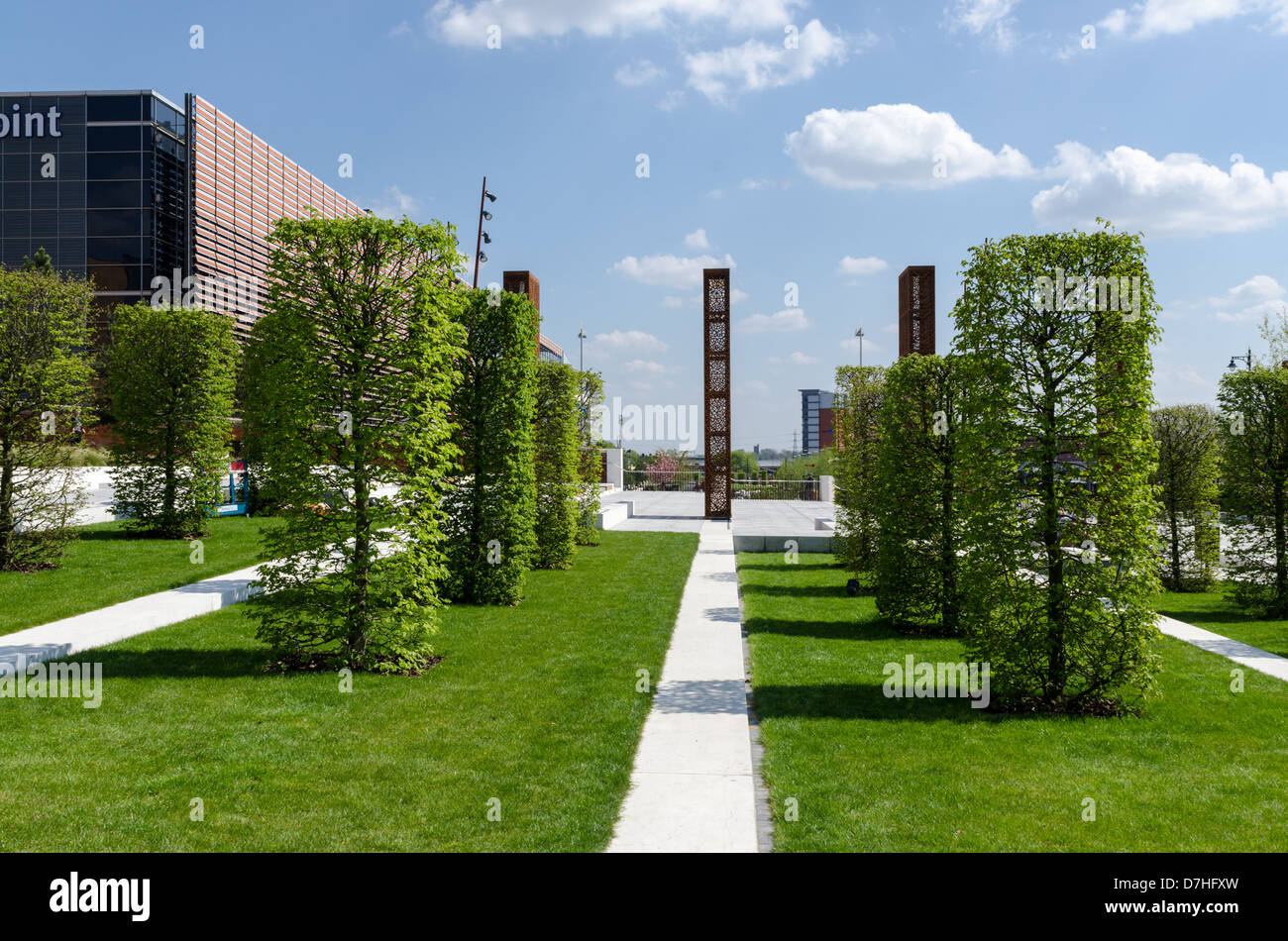 The newly opened Eastside City Park near Millenium Point in Birmingham ...