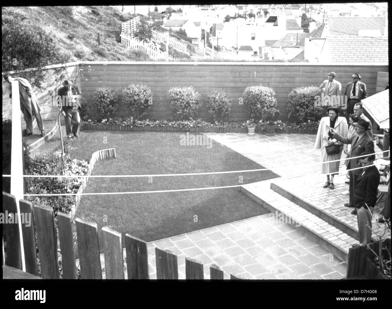 This photograph showcases various types of garden walls made from ...