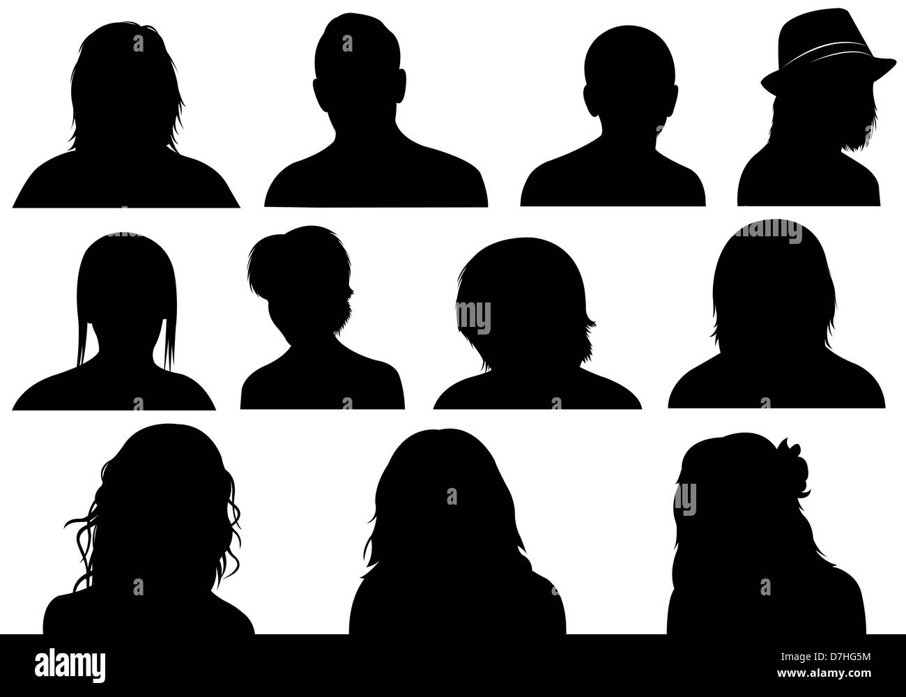 Human head shape variety different hi-res stock photography and images ...