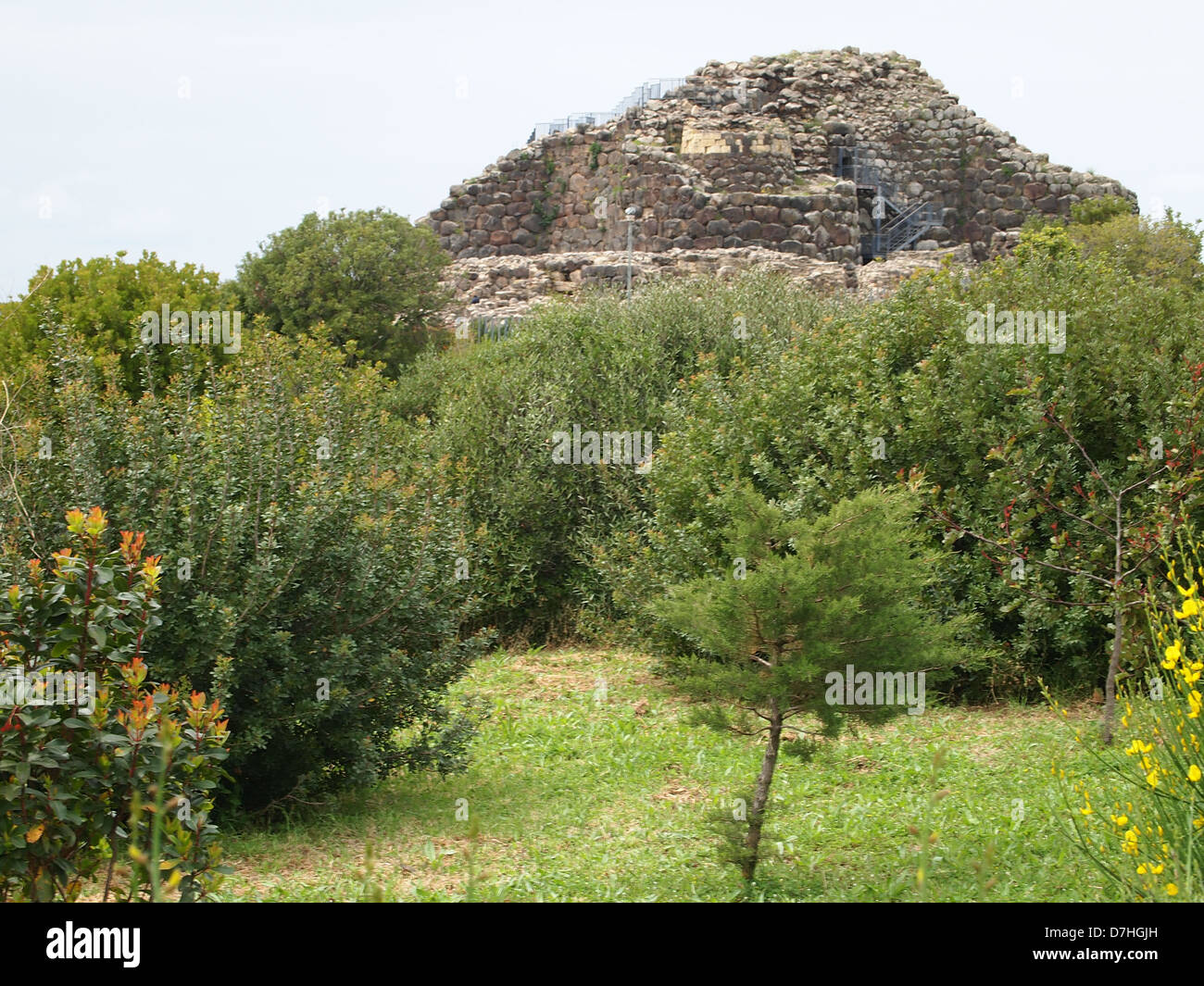 A view at the Nuragic Complex of Barumini, the most important ...