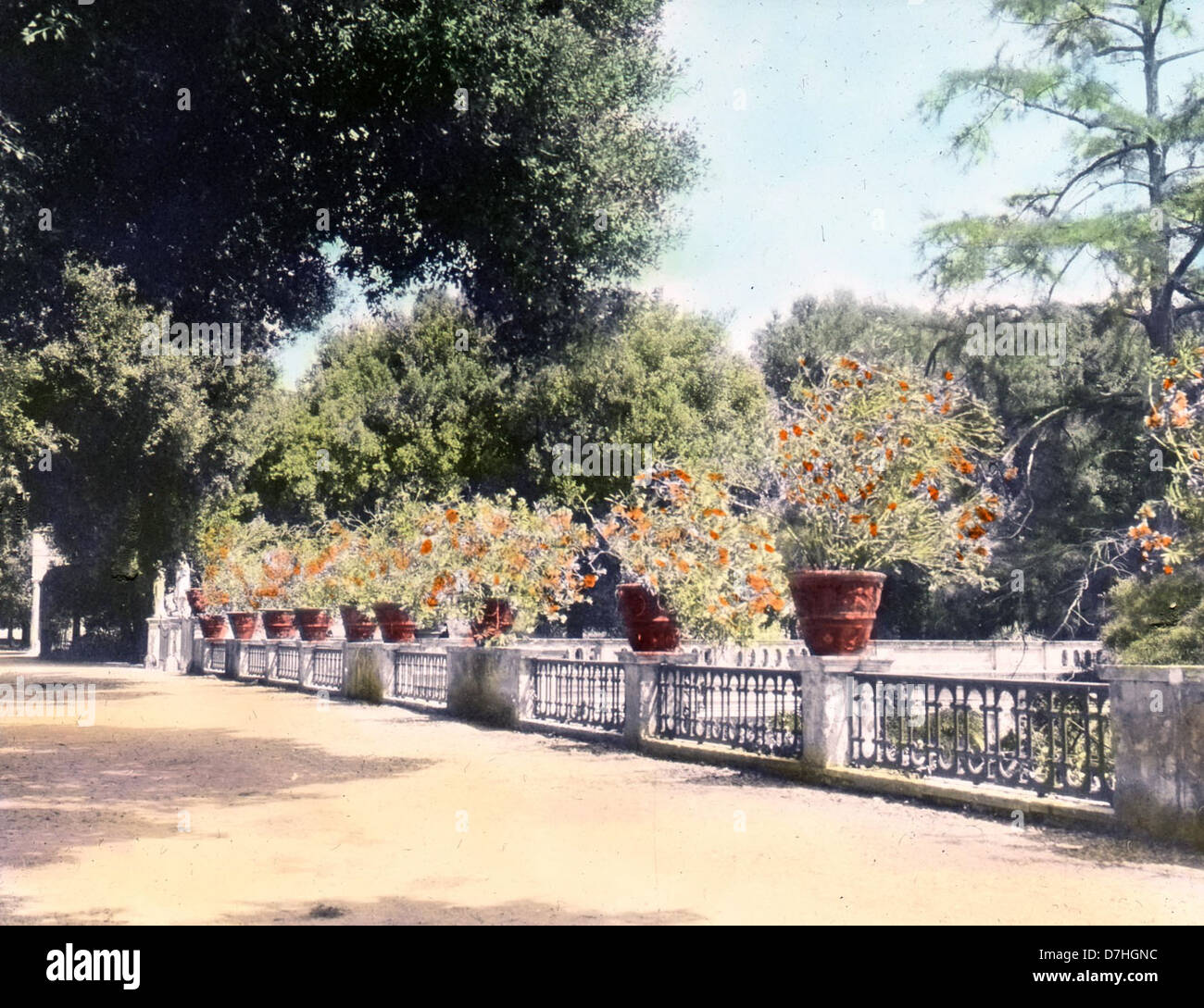 The Terrace above Garden at Doria Pamphili is an architectural feature ...