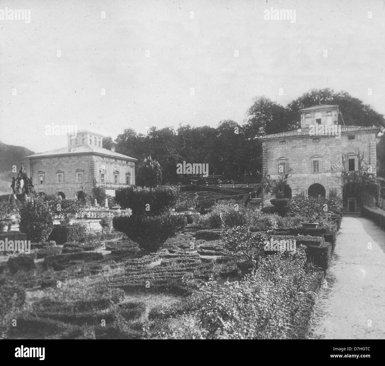 Landmark renaissance garden Black and White Stock Photos & Images - Alamy