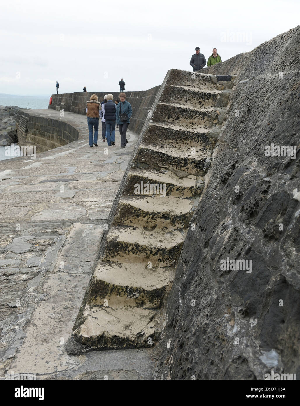 The cobb breakwater at lyme regis hi-res stock photography and images ...