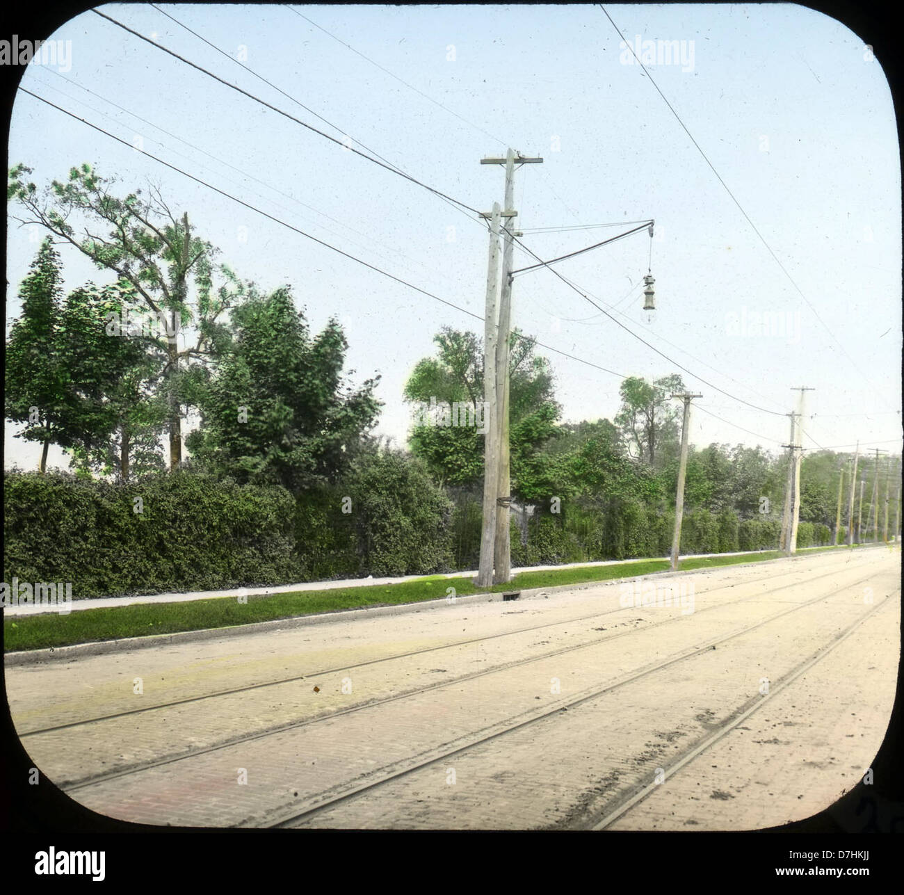 This image depicts a fairgrounds fence, now visible after the removal ...