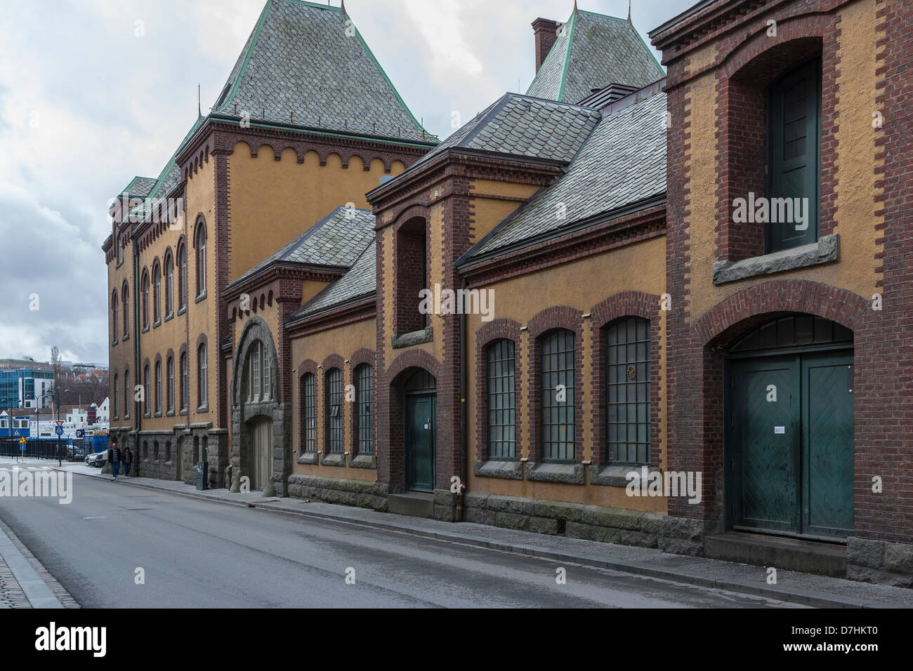 Old brick building Stavanger Norway Stock Photo - Alamy