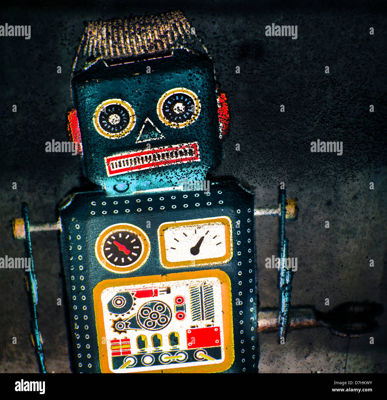 grim robot toy Stock Photo - Alamy