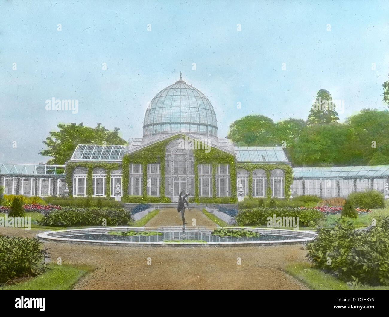 Syon House Park in London features the Great Conservatory, a historic ...