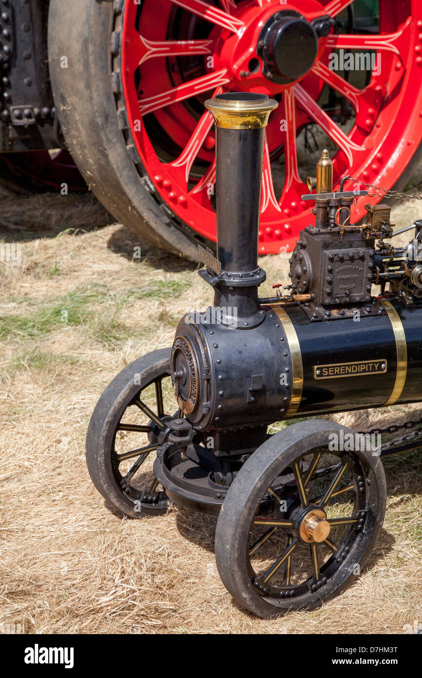 Miniature Steam Traction Engine Stock Photo - Alamy