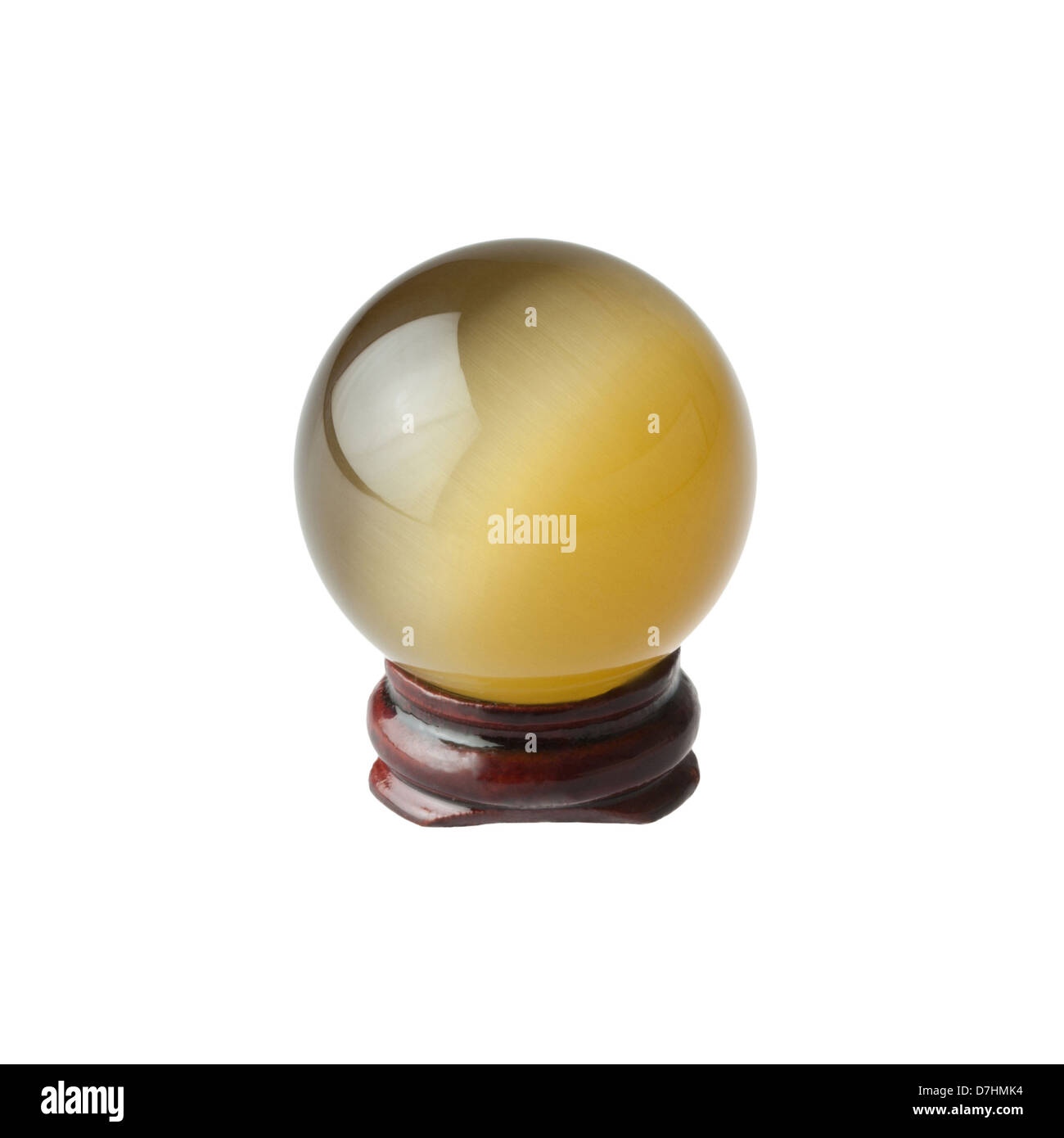 The crystal magic ball isolated on white background Stock Photo - Alamy