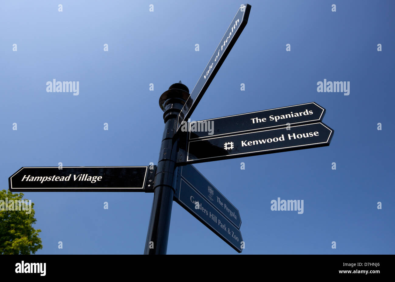 Hampstead heath sign hi-res stock photography and images - Alamy