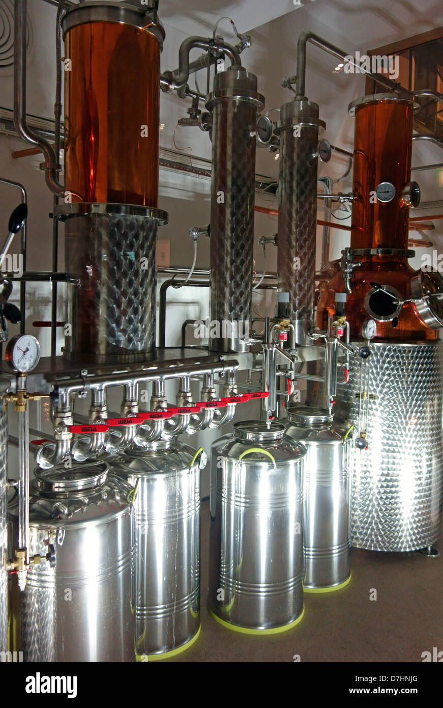 Gin still in City of London Distillery in Bride Lane, London Stock ...