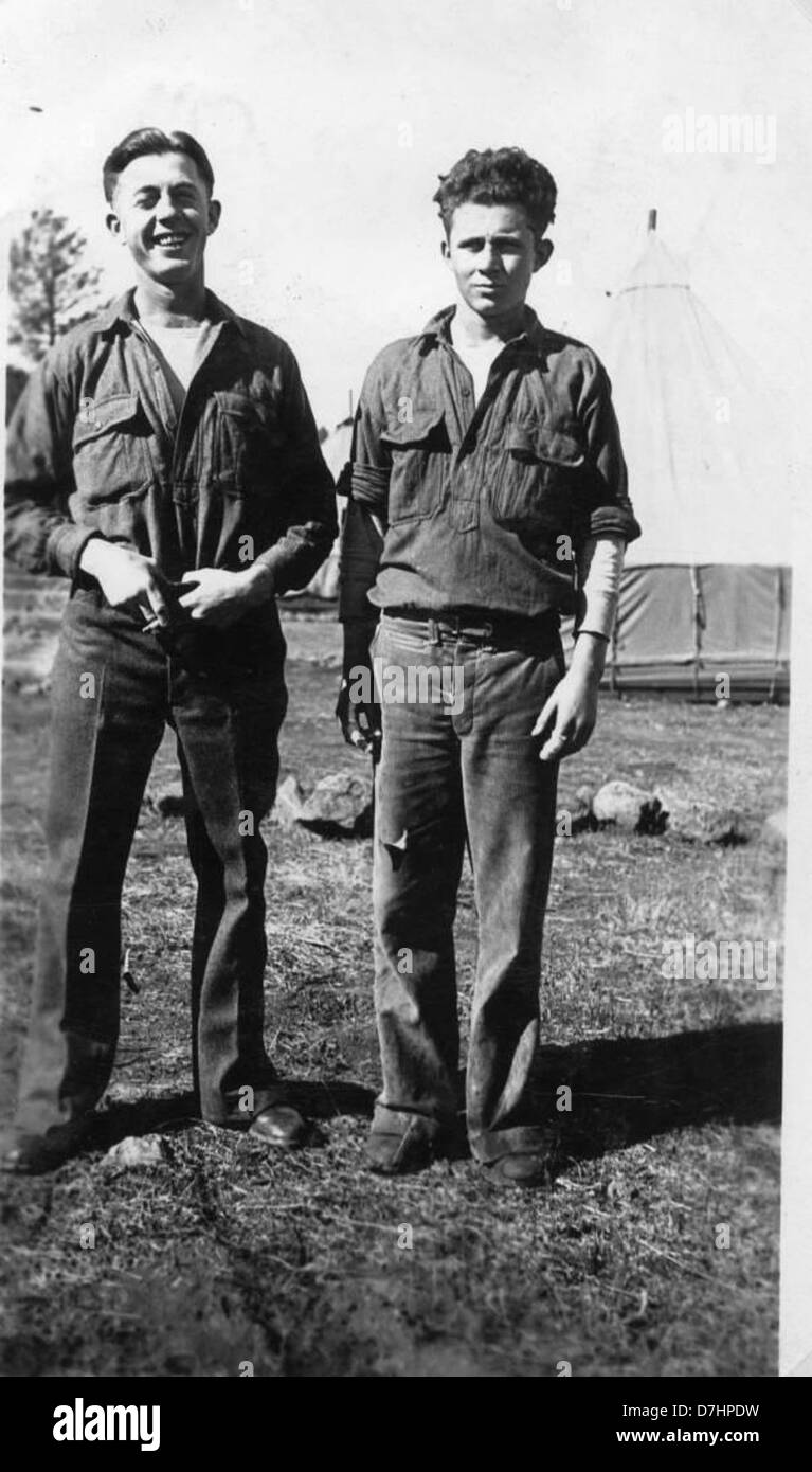 This photograph shows a couple of Civilian Conservation Corps (CCC ...