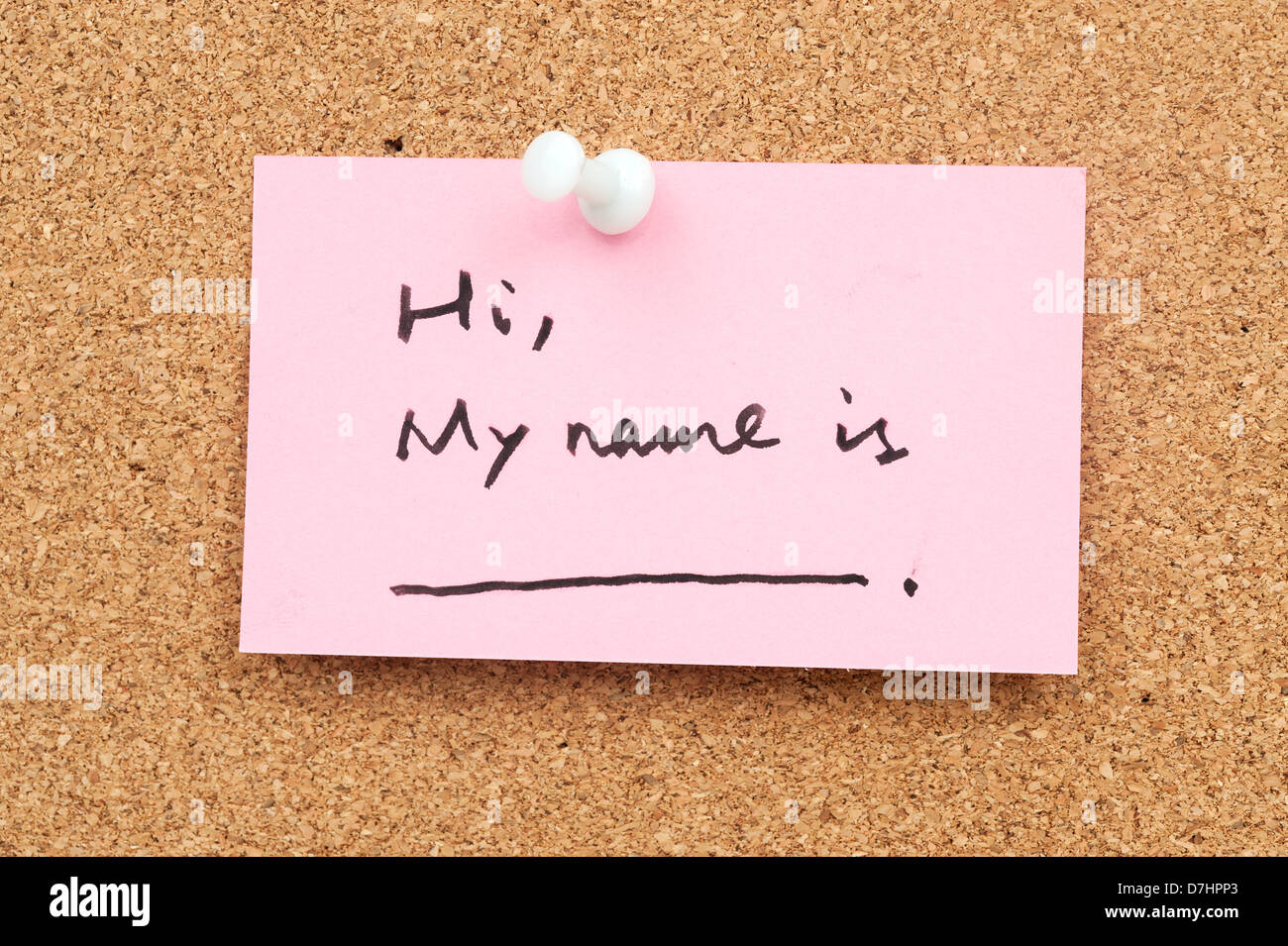 Identification label hi hi-res stock photography and images - Alamy