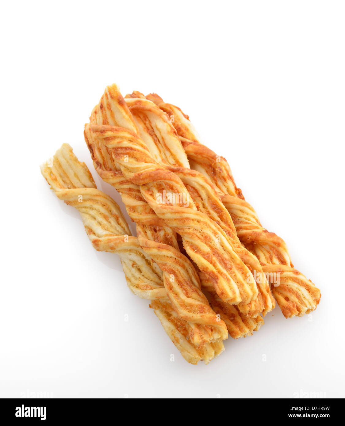 Cheese Sticks Crackers On White Background Stock Photo - Alamy