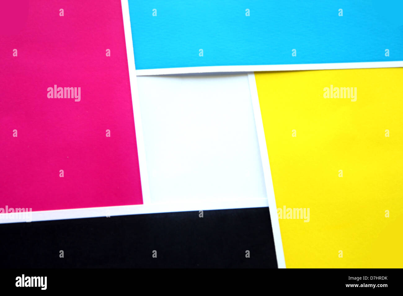 Five colors sheets of paper stacked atop to the new image Rams into ...