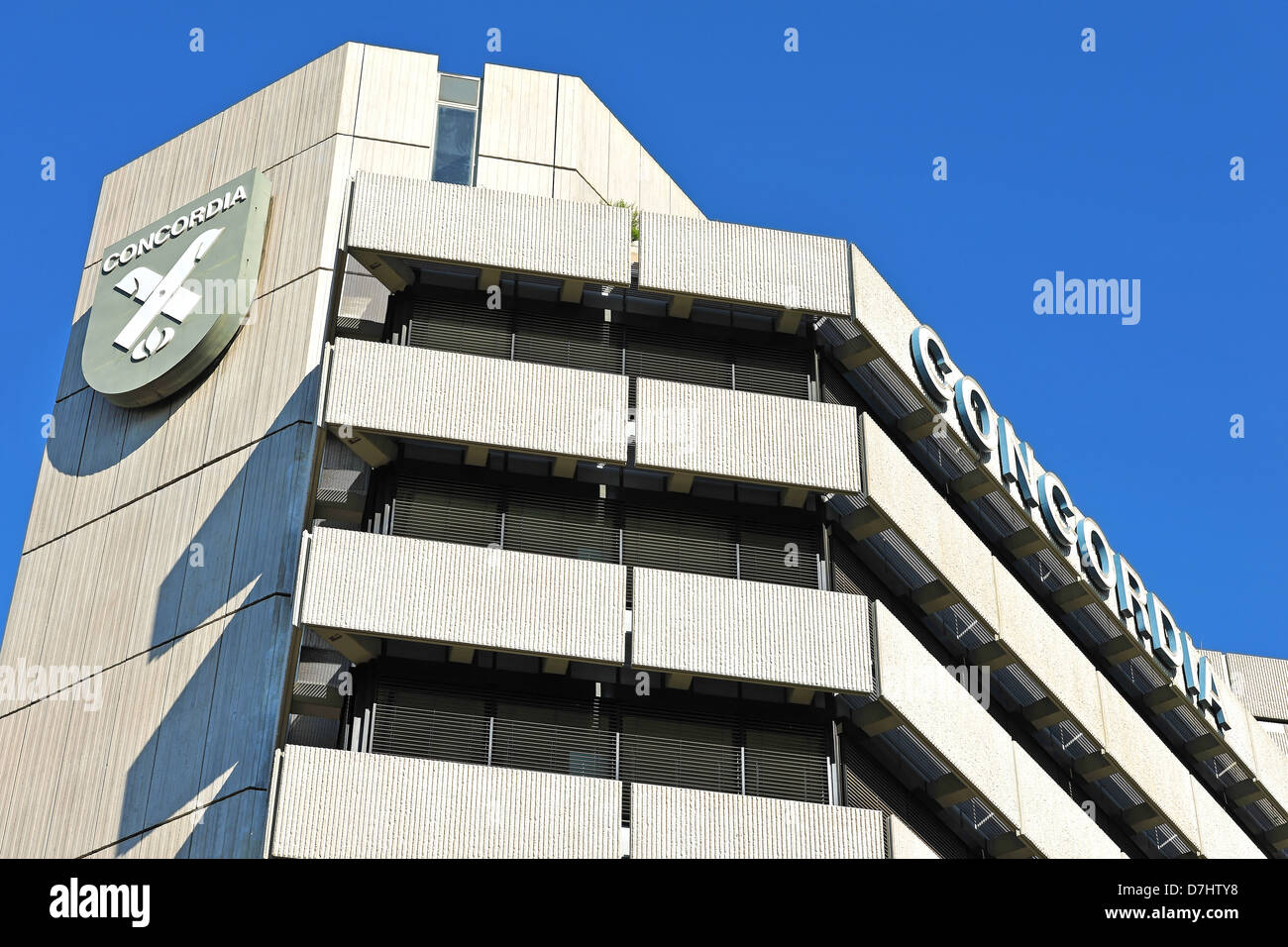 Companies, company signs, names, logo, Concordia Insurance Stock Photo ...