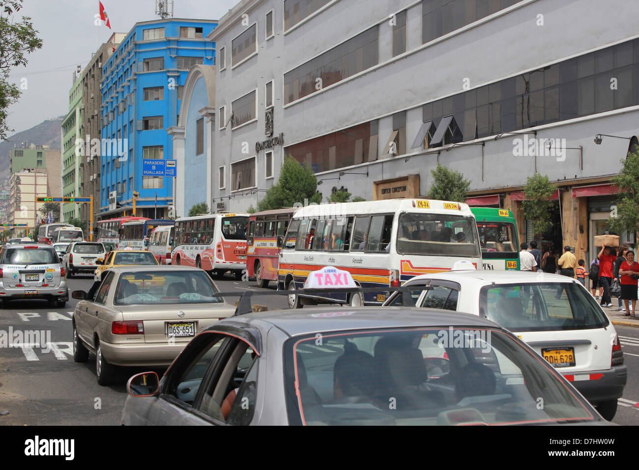 Peru Lima Avenida Abancay Stock Photo - Alamy
