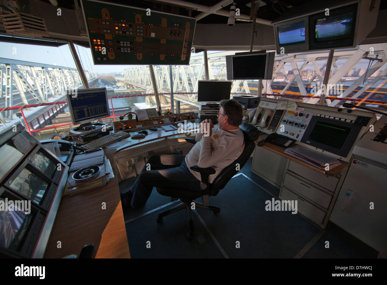 Train control room hi-res stock photography and images - Alamy