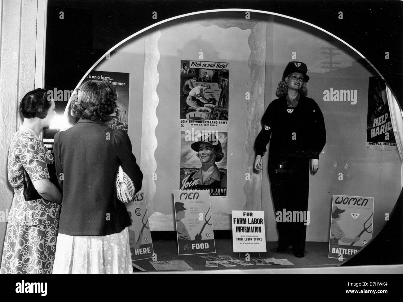 Miller's dept. store window display in Salem, 1944 Stock Photo - Alamy