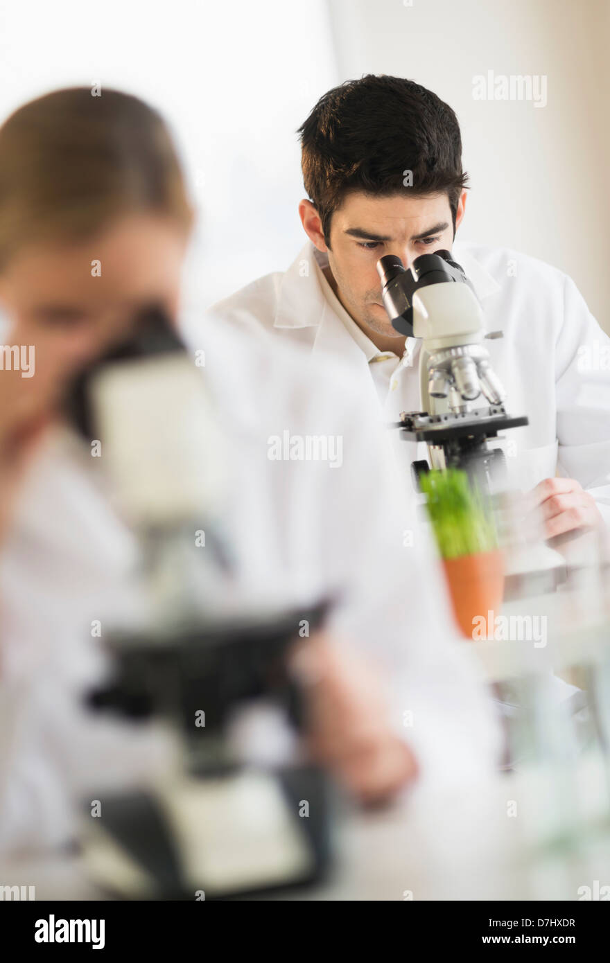 Science lab background scientists hi-res stock photography and images - Alamy