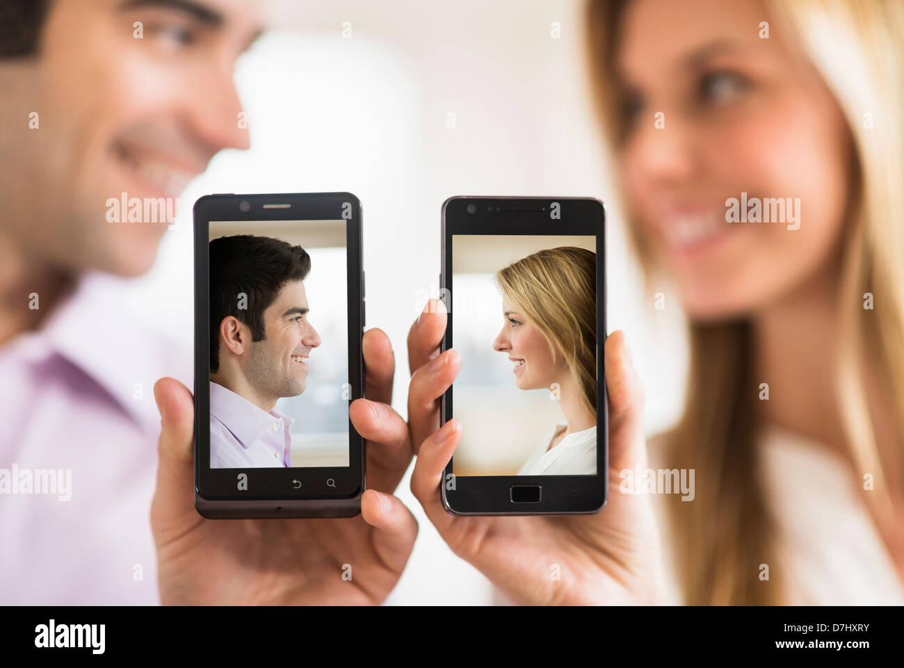 Smartphones front view hi-res stock photography and images - Alamy