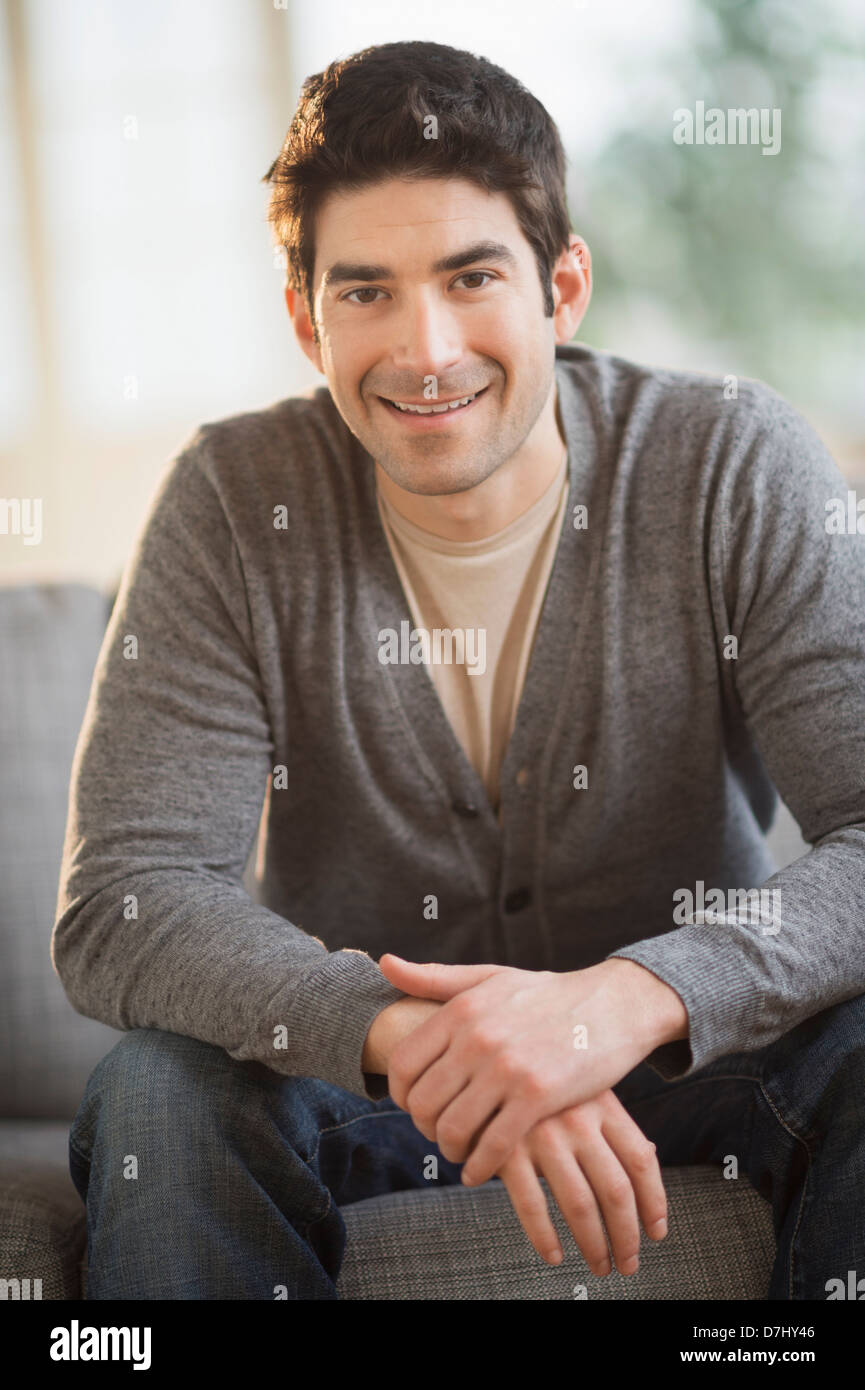 Portrait good looking man home hi-res stock photography and images - Alamy