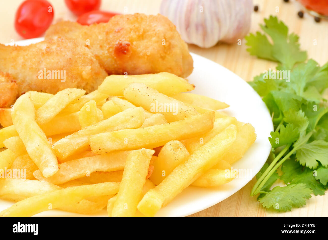 Chicken french fry hi-res stock photography and images - Alamy