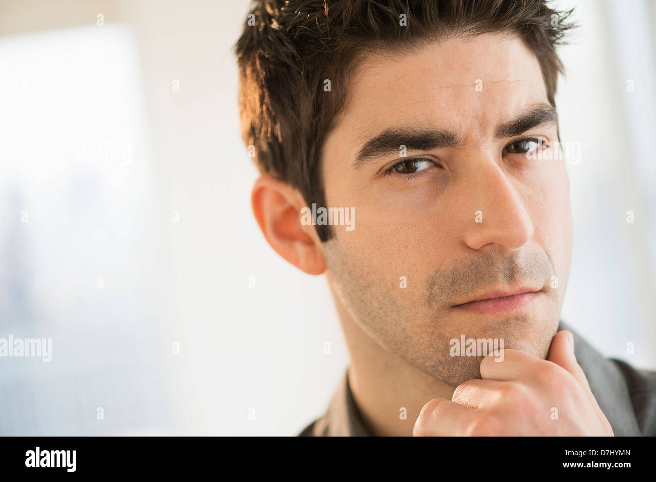 Studio portrait of mid adult man Stock Photo - Alamy