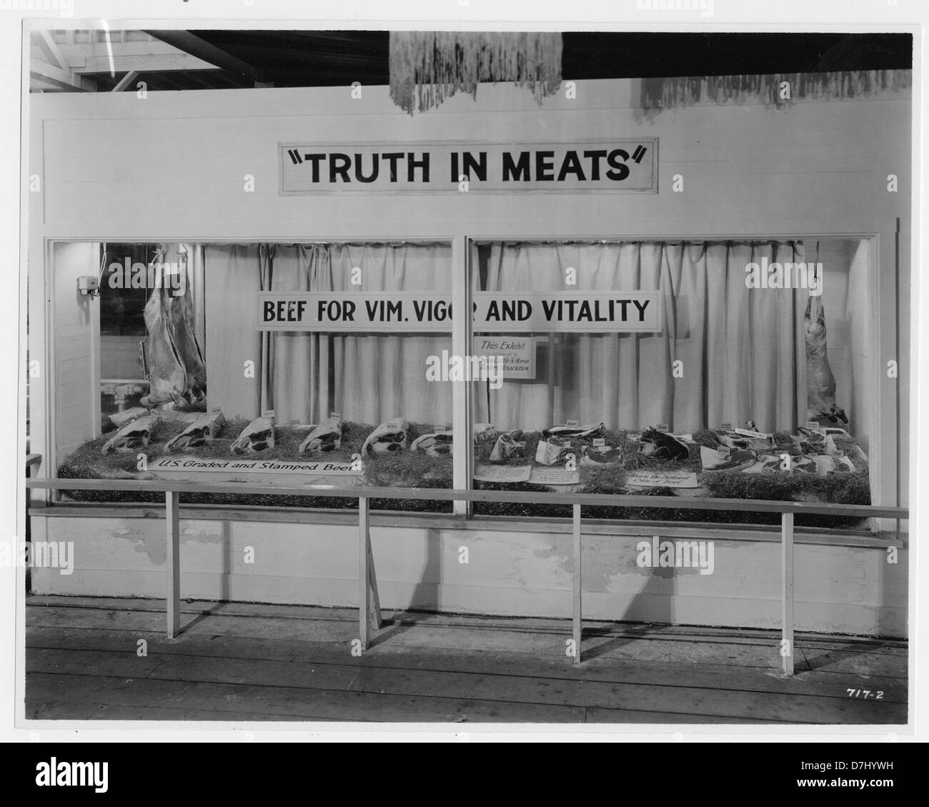 Beef display in Black and White Stock Photos & Images - Alamy