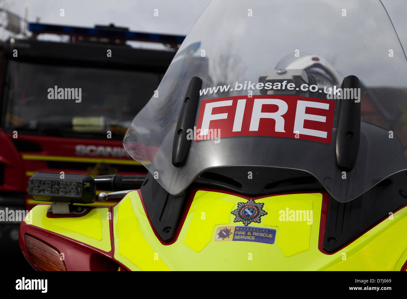 Formby, Merseyside, UK 8th May, 2013. Fast response Motorbike at the ...