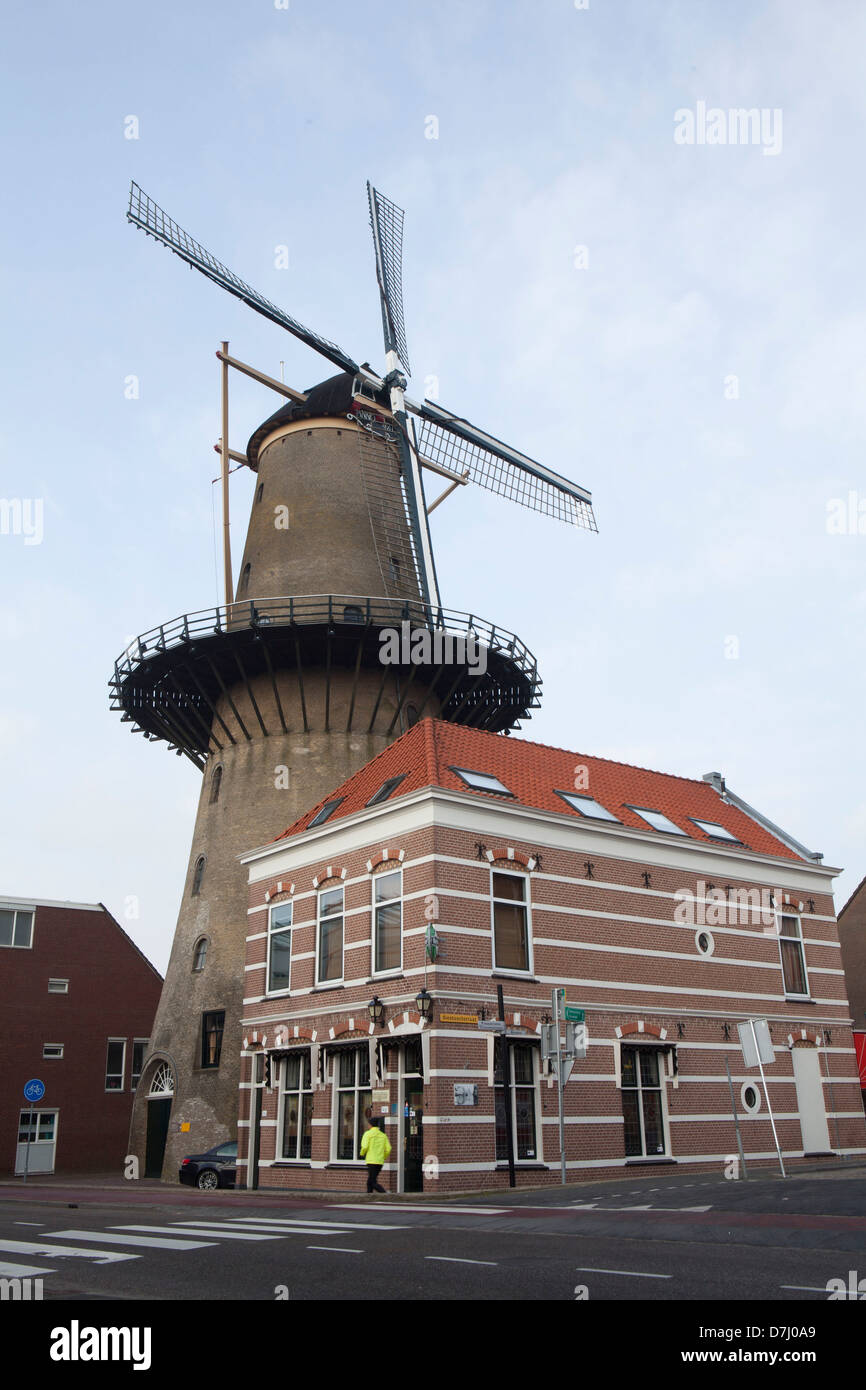 Ancient dutch windmill hi-res stock photography and images - Alamy